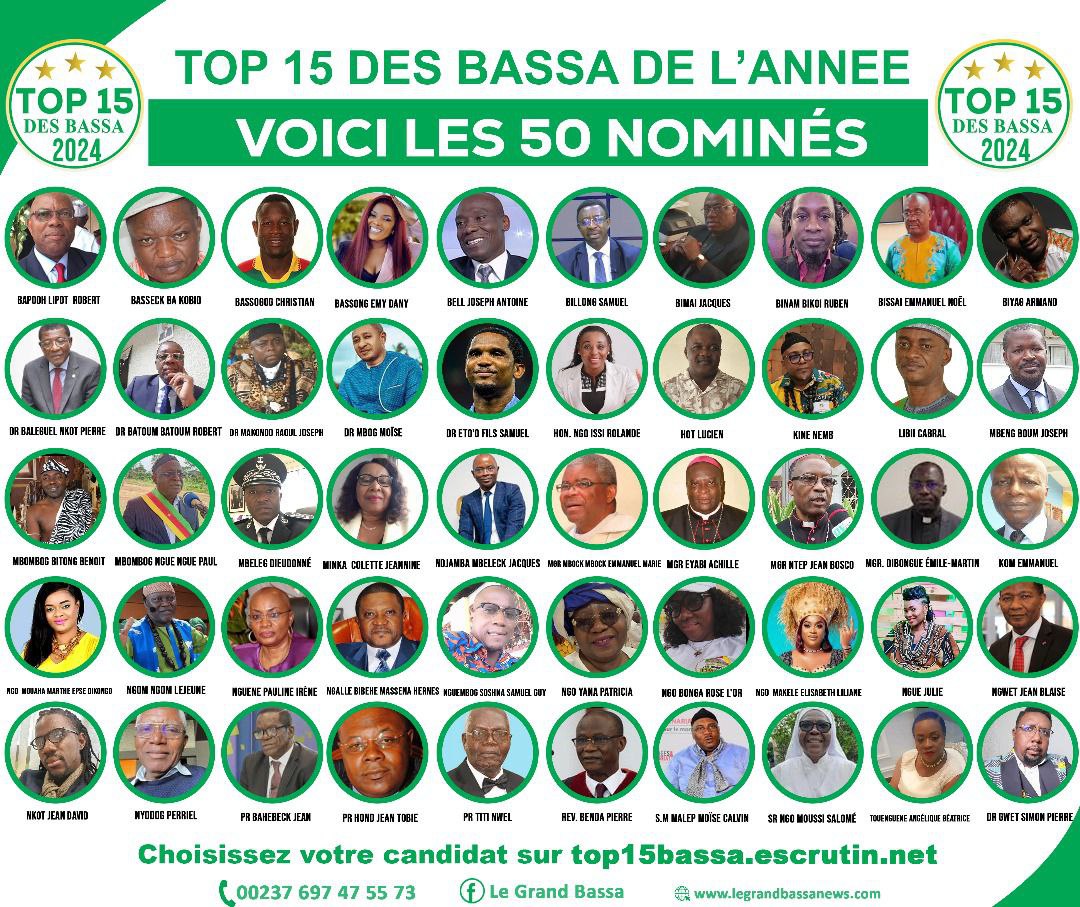 Top 15 des Bassa de l’année : voici les 50 présélectionnés – Le Grand ...